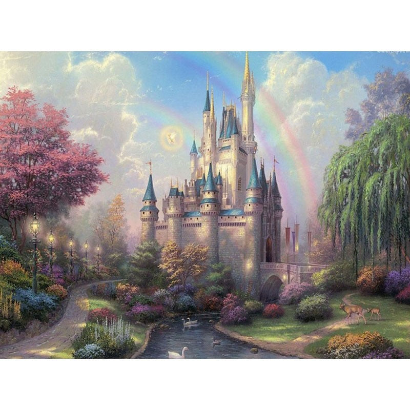 Paint By Numbers Castle Kits For Adults
