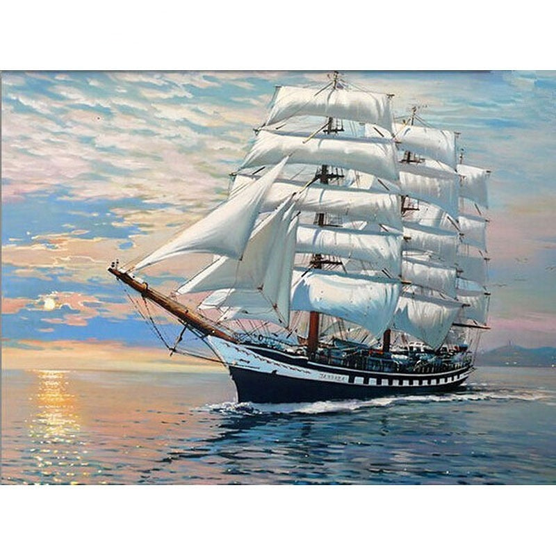 Paint By Number Ship Kits For Adults