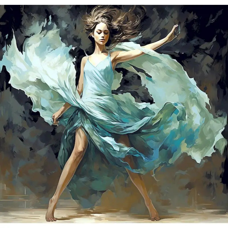 Dancing Woman Stunning Pose Paint by Numbers Kit