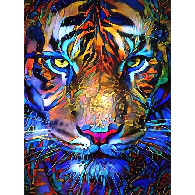 Paint By Numbers Astral Tiger Kit