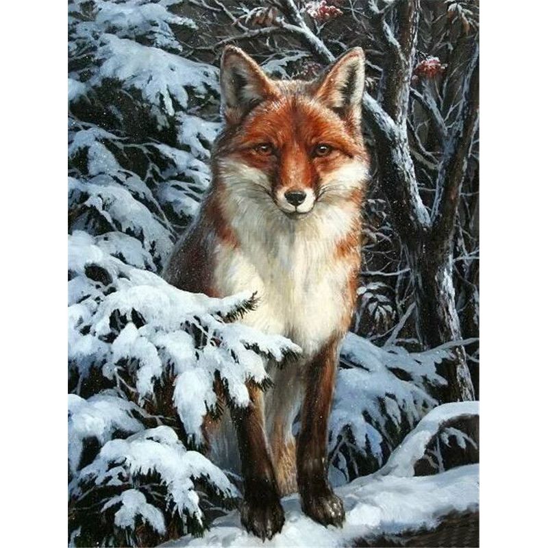 Paint By Numbers Quiet Fox Kit