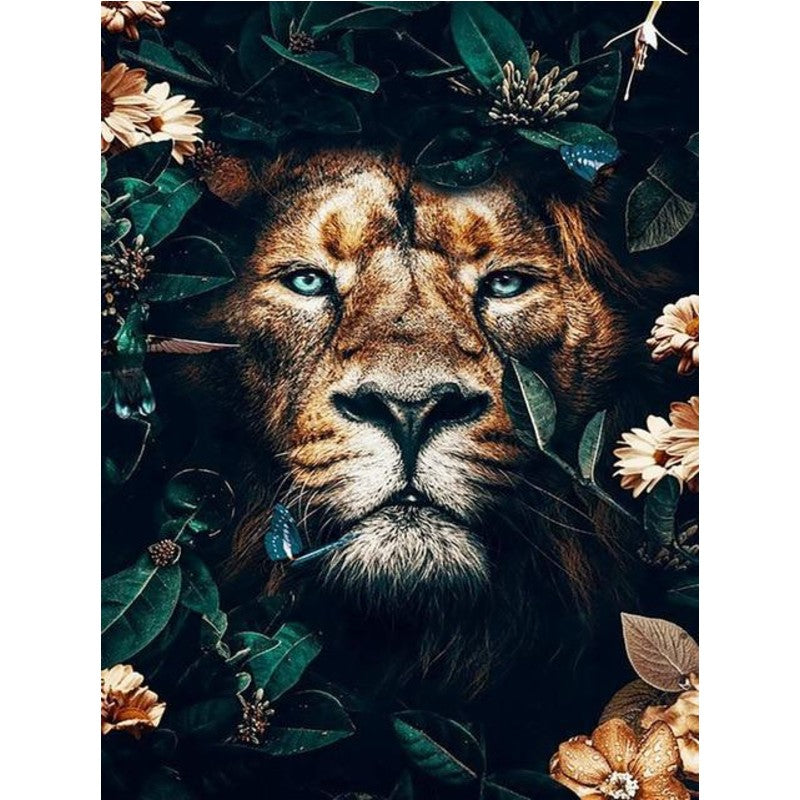 Paint By Numbers Powerful Lion