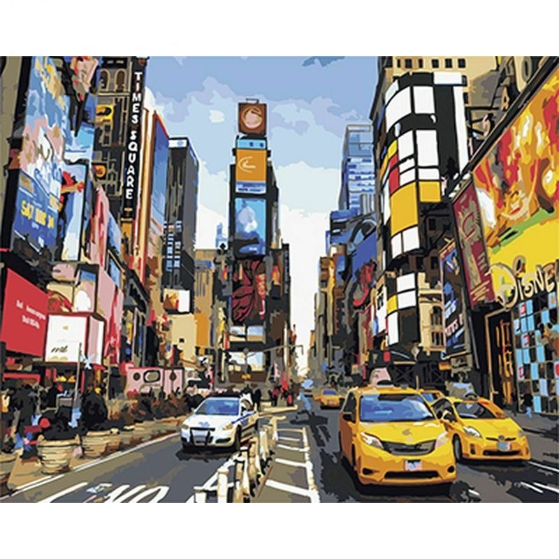 Paint By Numbers Times Square Kit