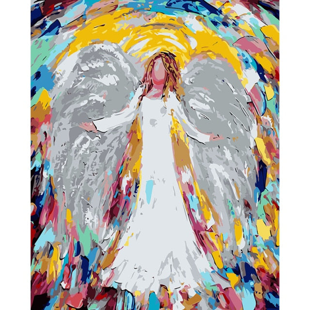 Paint By Numbers Abstract Angels Kit